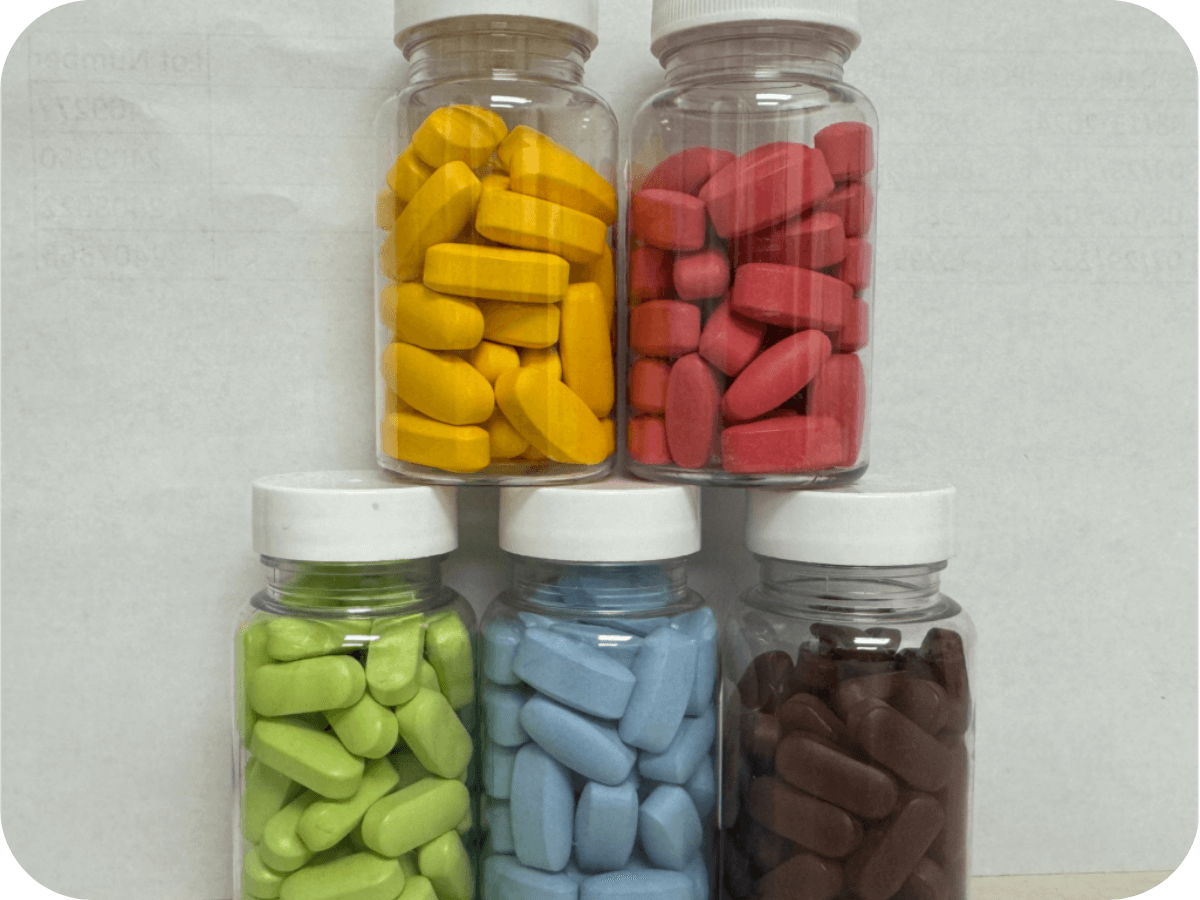 Color Coated Tablets - Custom Supplement Solutions | Bactolac